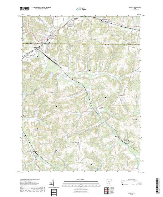 US Topo 7.5-minute map for Minerva OH – American Map Store
