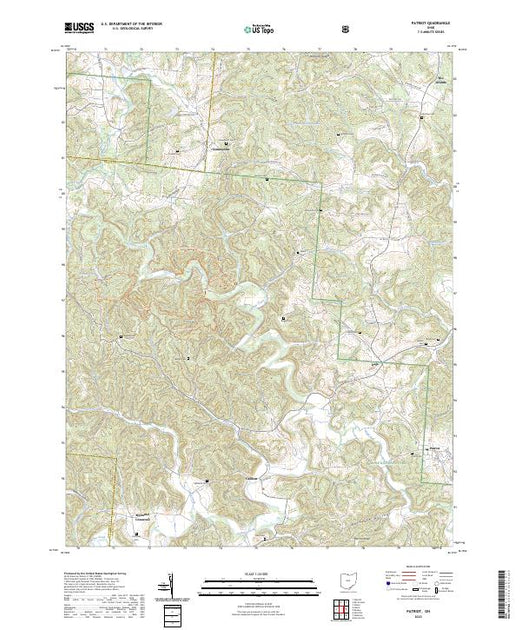 US Topo 7.5-minute map for Patriot OH – American Map Store