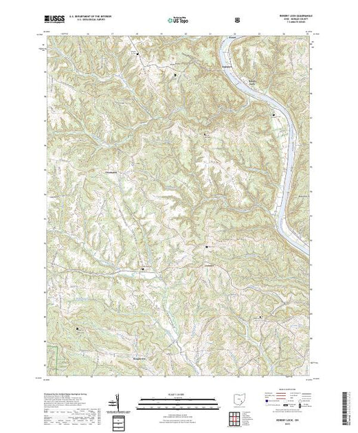 US Topo 7.5-minute map for Rokeby Lock OH – American Map Store