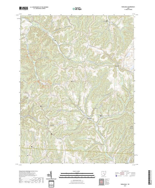 US Topo 7.5-minute map for Ruraldale OH – American Map Store