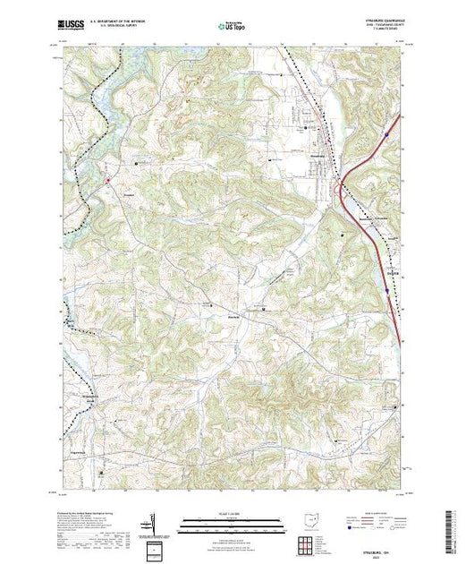 US Topo 7.5-minute map for Strasburg OH – American Map Store