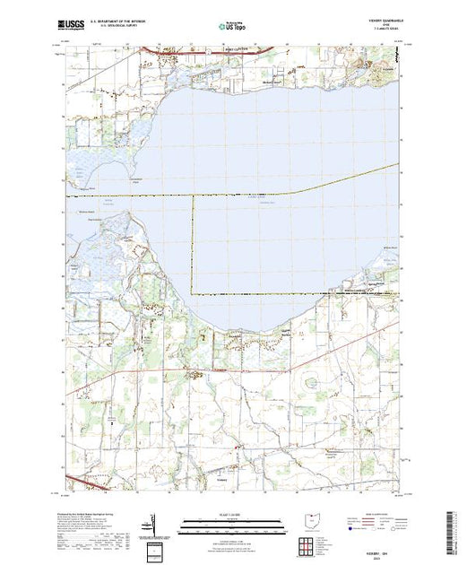 US Topo 7.5-minute map for Vickery OH – American Map Store
