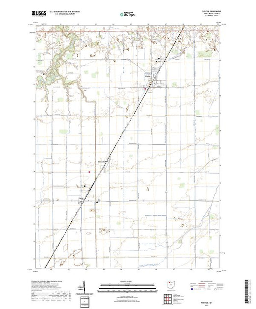 US Topo 7.5-minute map for Weston OH – American Map Store