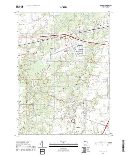 US Topo 7.5-minute map for Whitehouse OH – American Map Store
