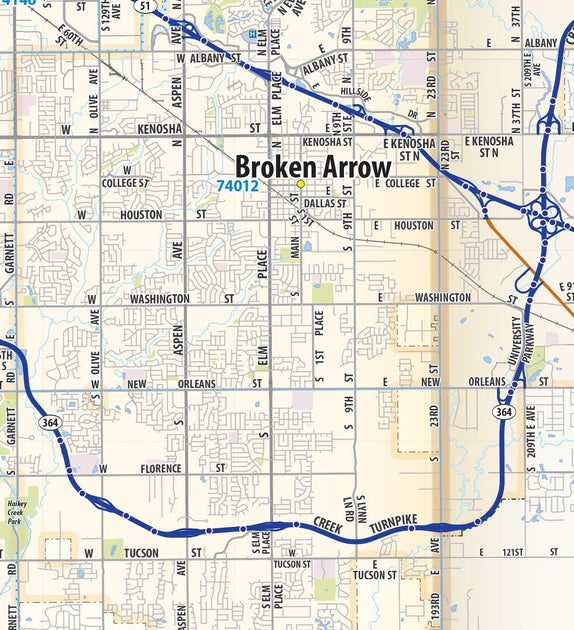Tulsa Metro Area Wall Map – American Map Store