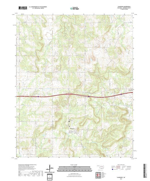 US Topo 7.5-minute map for Clearview OK – American Map Store