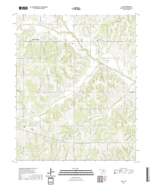 US Topo 7.5-minute map for Cole OK – American Map Store