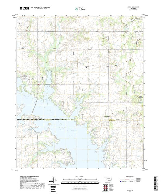 US Topo 7.5-minute map for Corum OK – American Map Store