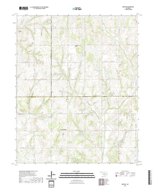 US Topo 7.5-minute map for Denton OK – American Map Store