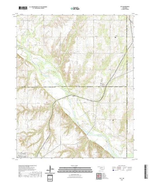 US Topo 7.5-minute map for Fay OK – American Map Store