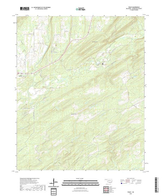 US Topo 7.5-minute map for Finley OK – American Map Store