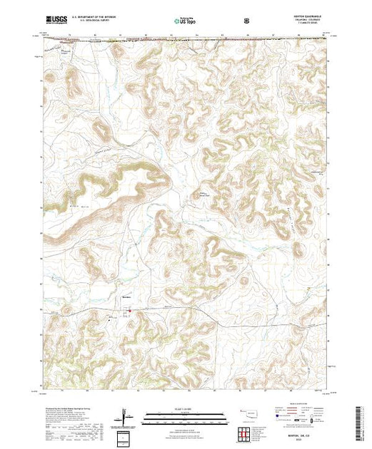 US Topo 7.5-minute map for Kenton OKCO – American Map Store