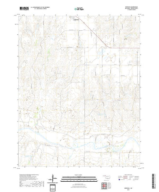 US Topo 7.5-minute map for Knowles OK – American Map Store