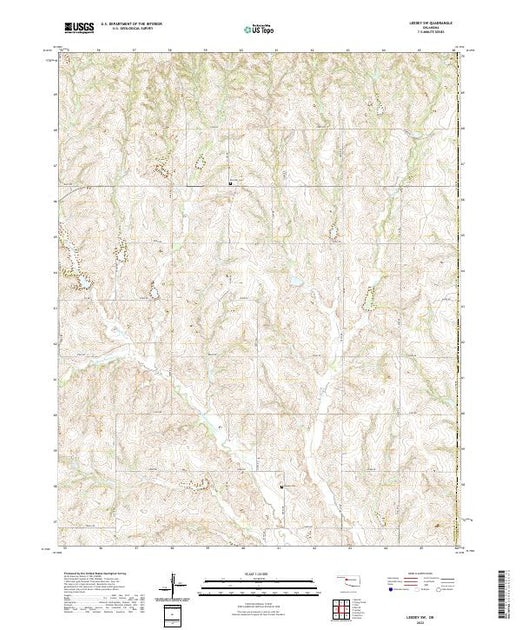 US Topo 7.5-minute map for Leedey SW OK – American Map Store