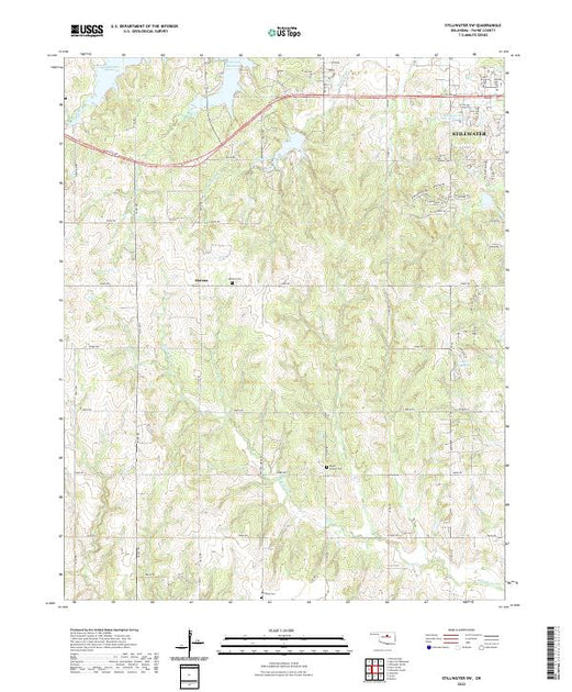 US Topo 7.5-minute map for Stillwater SW OK – American Map Store