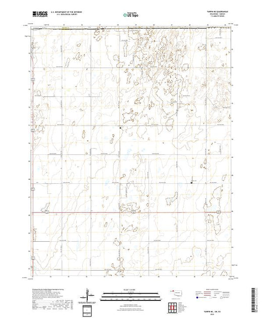 US Topo 7.5-minute map for Turpin NE OKKS – American Map Store