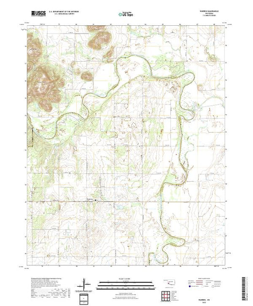 US Topo 7.5-minute map for Warren OK – American Map Store