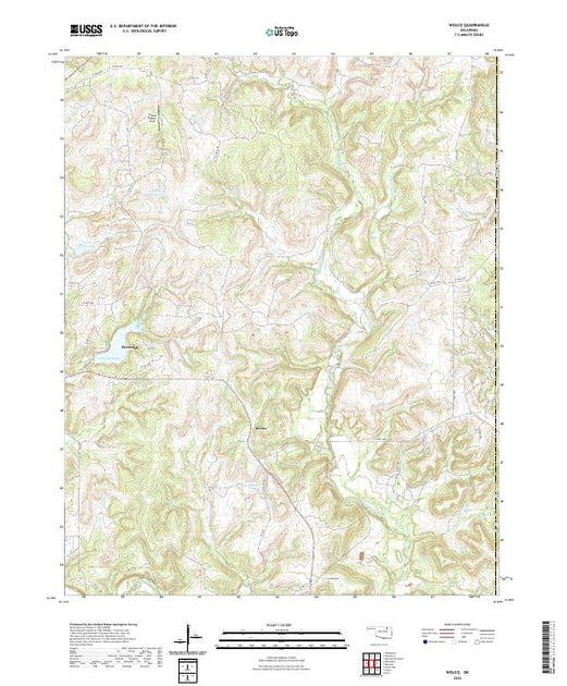 US Topo 7.5-minute map for Wolco OK – American Map Store