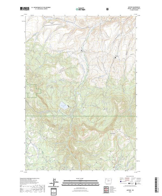 US Topo 7.5-minute map for Antone OR – American Map Store