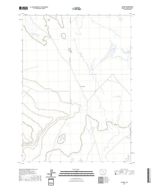 US Topo 7.5-minute map for Blitzen OR – American Map Store