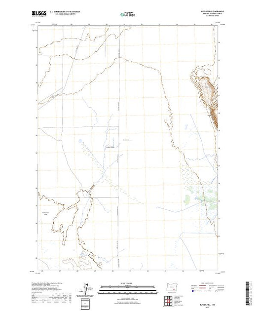 US Topo 7.5-minute map for Butler Hill OR – American Map Store