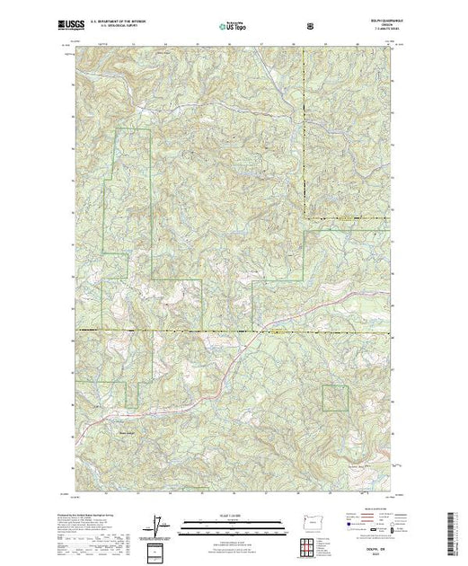 US Topo 7.5-minute map for Dolph OR – American Map Store