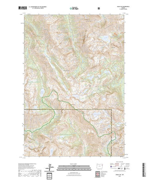 US Topo 7.5-minute map for Eagle Cap OR – American Map Store