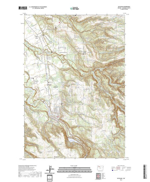 US Topo 7.5-minute map for Estacada OR – American Map Store
