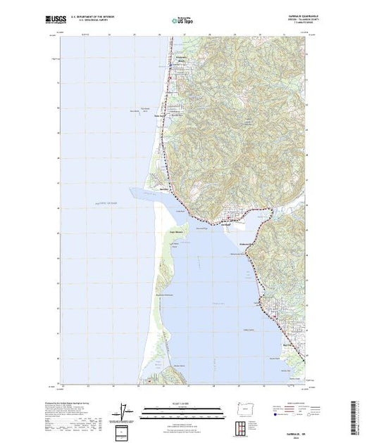 US Topo 7.5-minute map for Garibaldi OR – American Map Store
