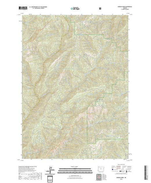 US Topo 7.5-minute map for Hobson Horn OR – American Map Store