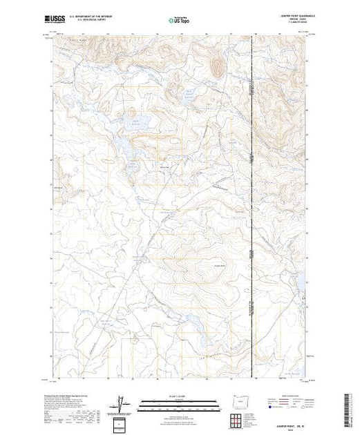 US Topo 7.5-minute map for Juniper Point ORID – American Map Store