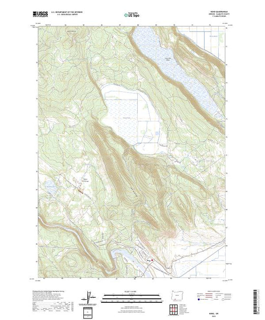 US Topo 7.5-minute map for Keno OR – American Map Store