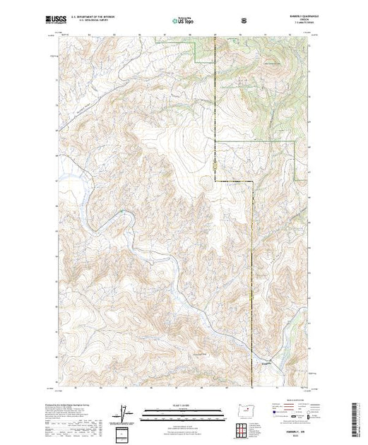 US Topo 7.5-minute map for Kimberly OR – American Map Store