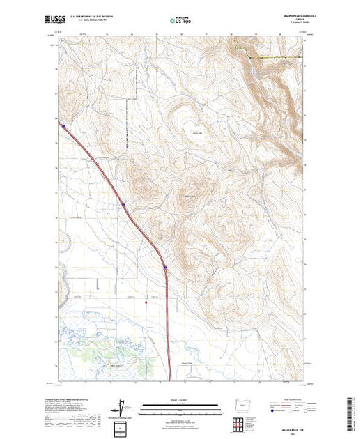 US Topo 7.5-minute map for Magpie Peak OR – American Map Store