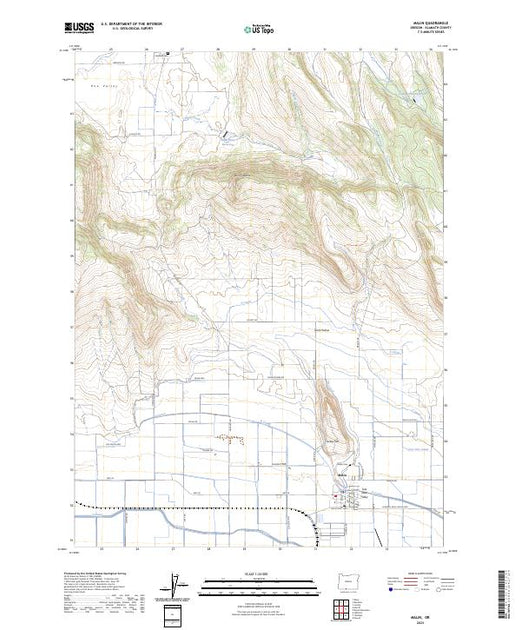 US Topo 7.5-minute map for Malin OR – American Map Store