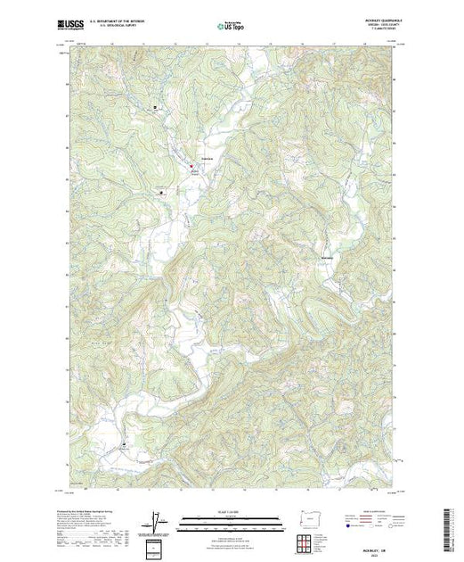 US Topo 7.5-minute map for McKinley OR – American Map Store