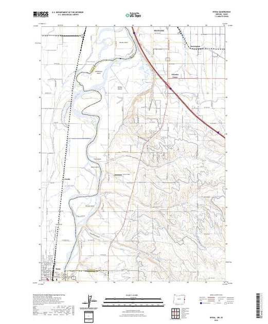 US Topo 7.5-minute map for Nyssa ORID – American Map Store