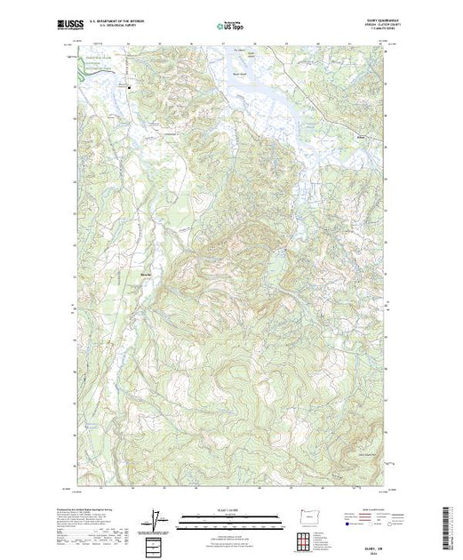 US Topo 7.5-minute map for Olney OR – American Map Store
