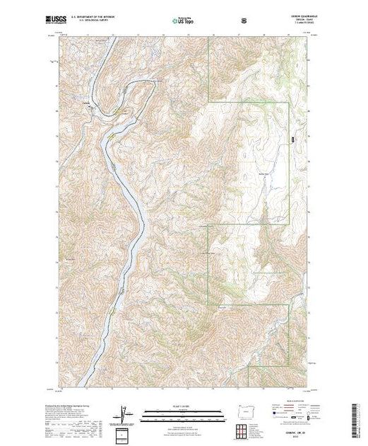 US Topo 7.5-minute map for Oxbow ORID – American Map Store