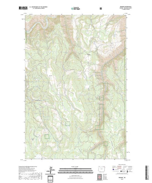 US Topo 7.5-minute map for Promise OR – American Map Store