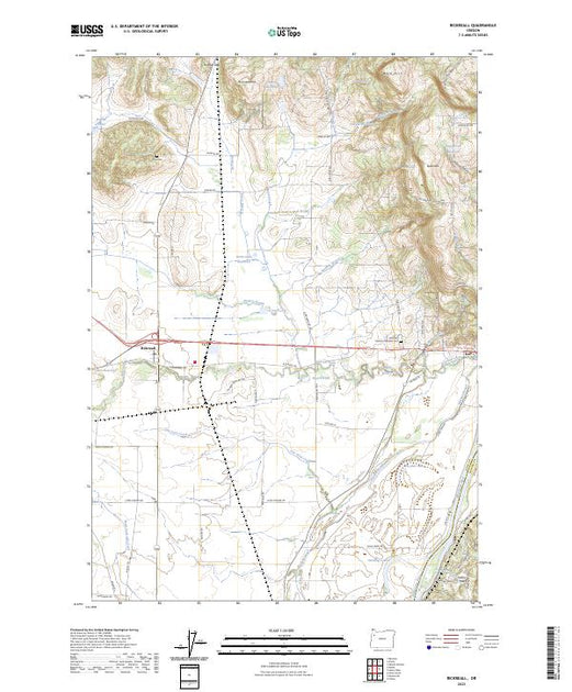US Topo 7.5-minute map for Rickreall OR – American Map Store