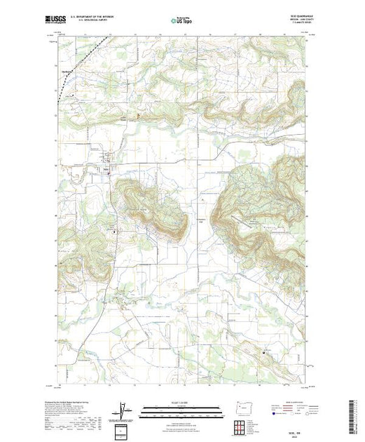 US Topo 7.5-minute map for Scio OR – American Map Store