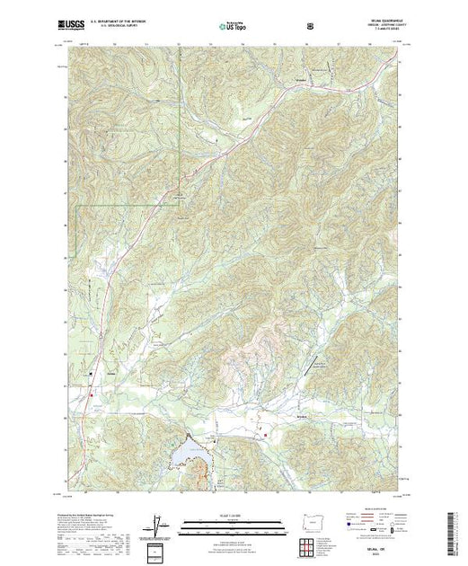 US Topo 7.5-minute map for Selma OR – American Map Store