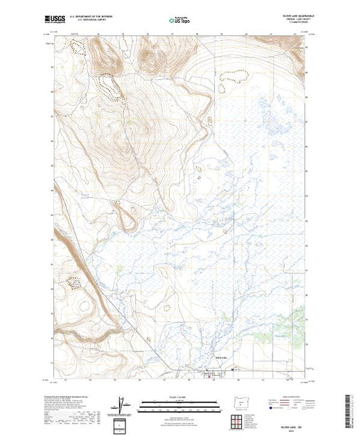 US Topo 7.5-minute map for Silver Lake OR – American Map Store