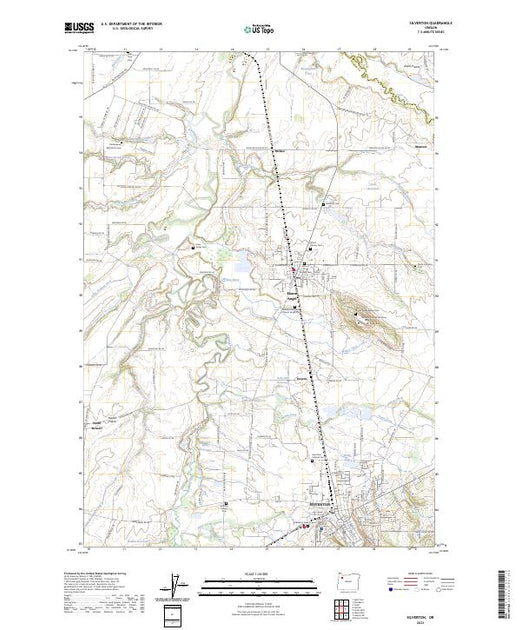 US Topo 7.5-minute map for Silverton OR – American Map Store