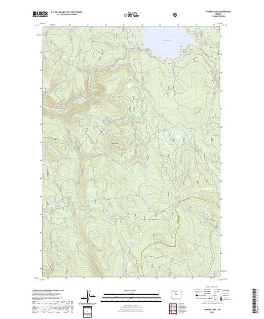 US Topo 7.5-minute map for Timothy Lake OR – American Map Store