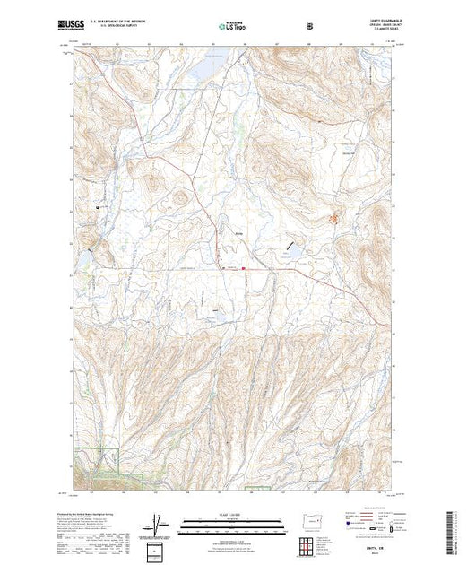 US Topo 7.5-minute map for Unity OR – American Map Store