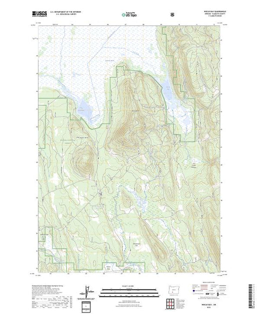 US Topo 7.5-minute map for Wocus Bay OR – American Map Store