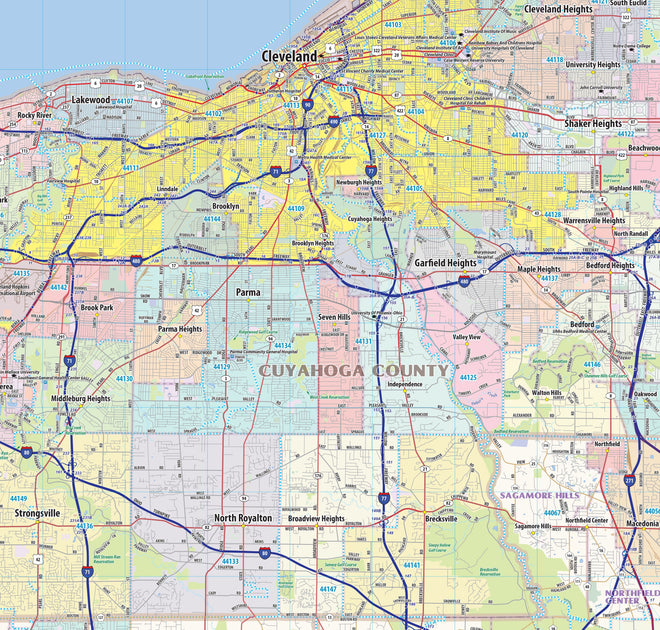 Greater Cleveland Metro Area – American Map Store
