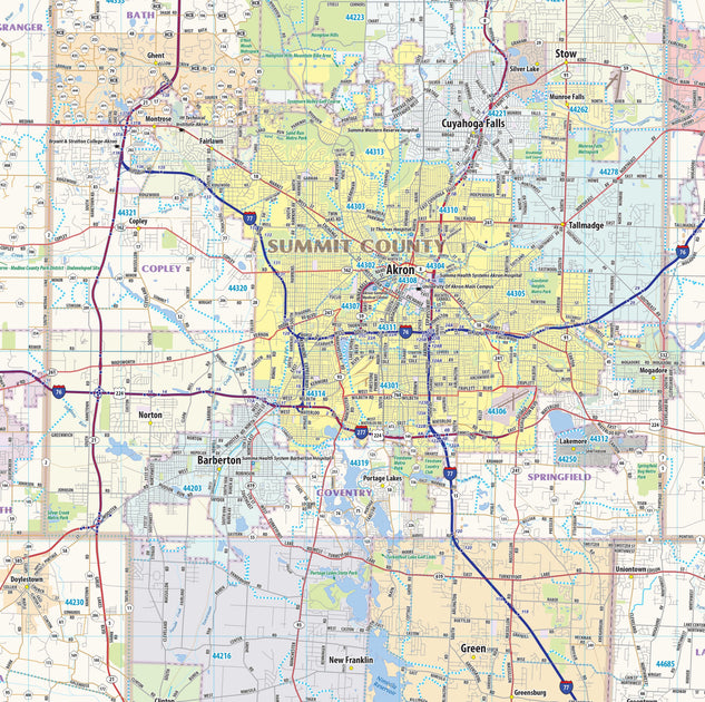Greater Cleveland Metro Area – American Map Store